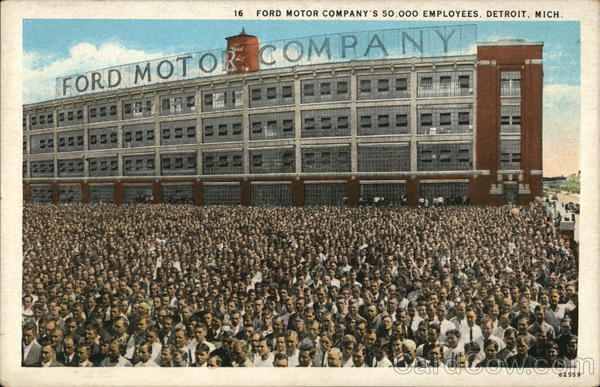 Ford Motor Company Detroit, MI Postcard