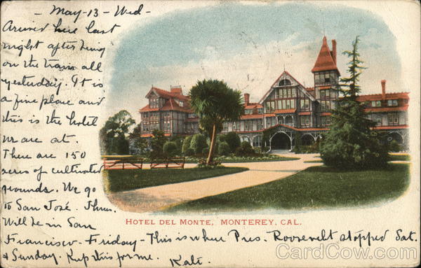 Hotel Del Monte Monterey, CA Postcard