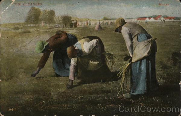 The Gleaners by Jean-François Millet Art Postcard