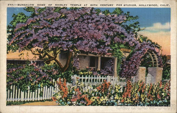 Bungalow Home of Shirley Temple, 20th Century Fox Studios Hollywood, CA ...