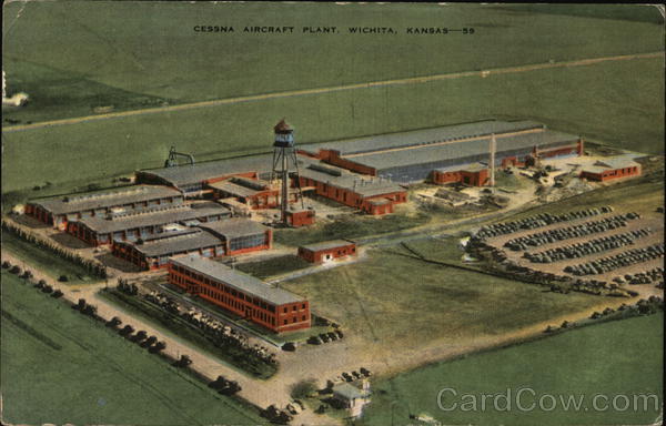 Cessna Aircraft Plant Wichita, KS Postcard