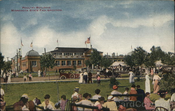 Poultry Building, Minnesota State Fair Grounds St. Paul, MN Postcard