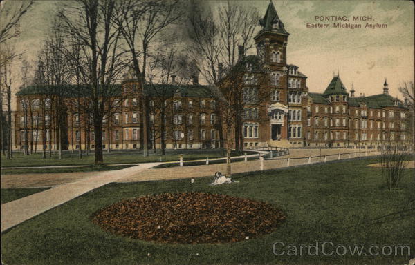Eastern Michigan Asylum Pontiac, MI Postcard Eastern Michigan Asylum Pontiac, MI Postcard