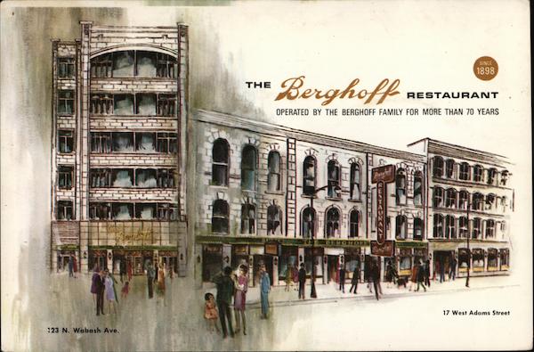The Berghoff Restaurant Chicago, IL Postcard