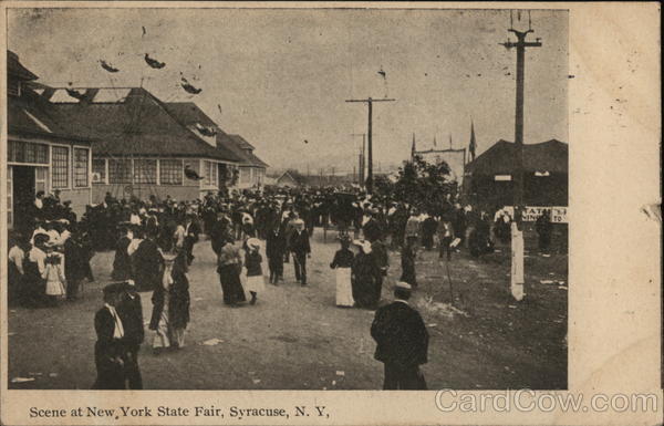 Scene at New York State Fair Syracuse, NY Postcard