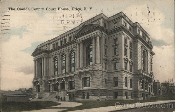The Oneida County Court House Utica, NY Postcard