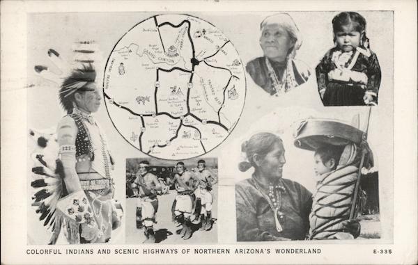 Indians of Northern Arizona Native Americana Postcard