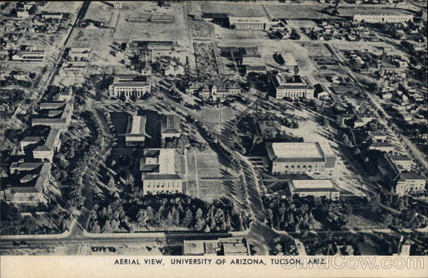 Aerial View, University of Arizona Tucson, AZ Postcard