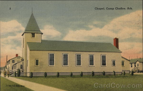 Chapel, Camp Chaffee, Arkansas Fort Chaffee, AR Postcard