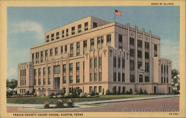 Travis County Court House Austin, TX Postcard