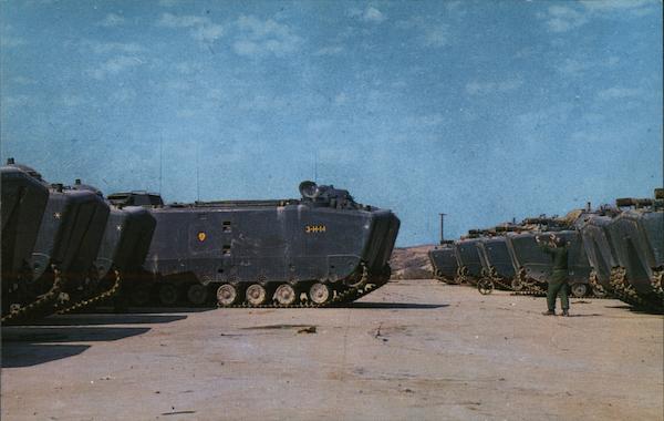 A 35-ton Amphibian Tractor Army Postcard
