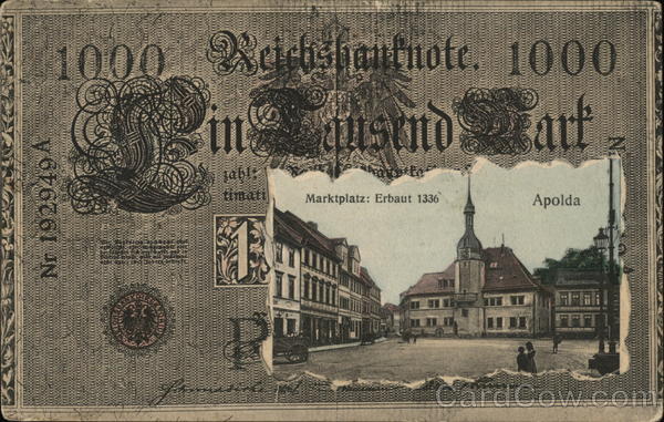 Marktplatz Apolda, Germany