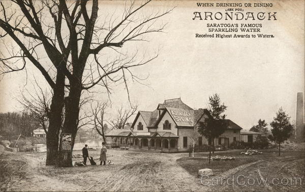 Arondack Water Saratoga Springs, NY Postcard