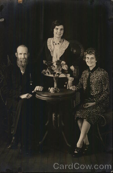 The Blackburn Family at Table - John, Mabel, Rachel Benton Harbor, MI ...