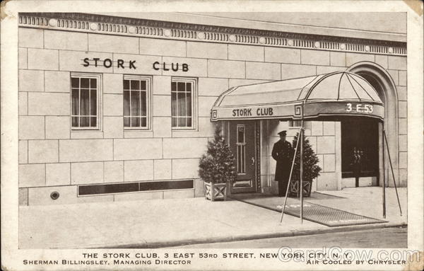 The Stork Club New York, NY Postcard