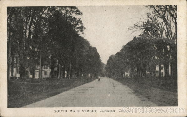South Main Street Colchester, CT Postcard