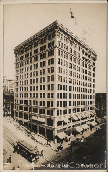 American Bank Building Seattle, WA Postcard