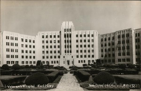 Veterans Hospital, Fort Miley San Francisco, CA Postcard