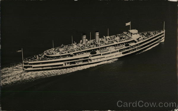 PS Alexander Hamilton Steamers Postcard