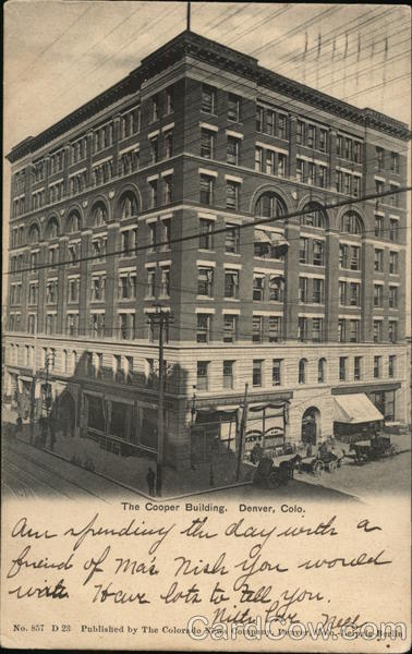 The Cooper Building Denver, CO Postcard