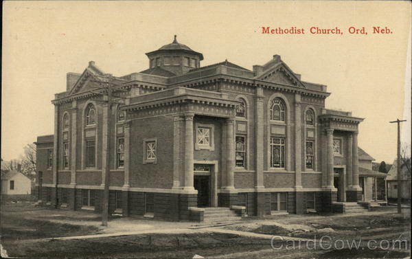 Methodist Church Ord, NE Postcard