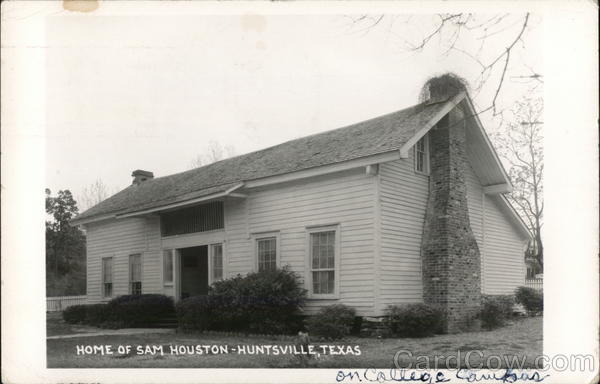 Home of Sam Houston Huntsville, TX Postcard