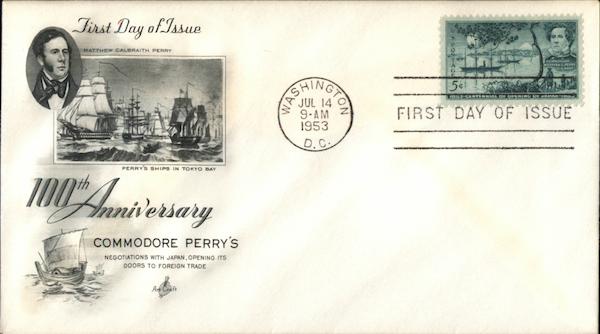100th Anniversary Commodore Perry's First Day Cover