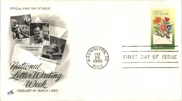 National Letter Writing Week First Day Covers First Day Cover