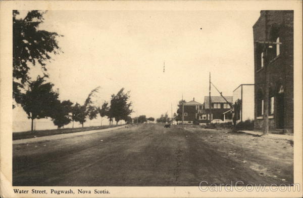 Water Street Pugwash, NS Canada Nova Scotia Postcard