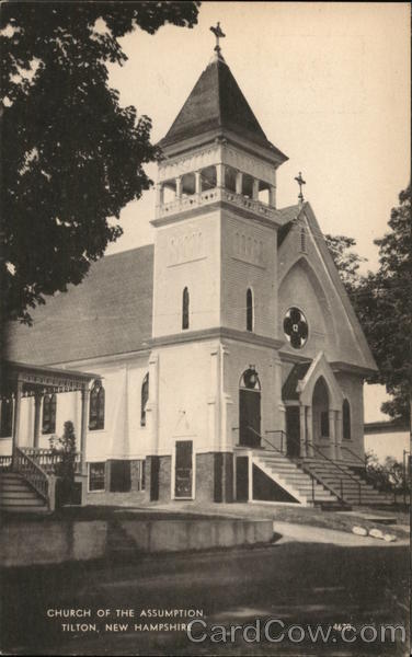 Church of the Assumption Tilton, NH Postcard