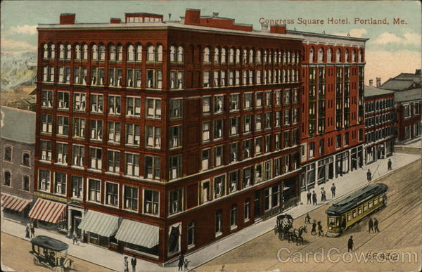 Congress Square Hotel Portland, ME Postcard