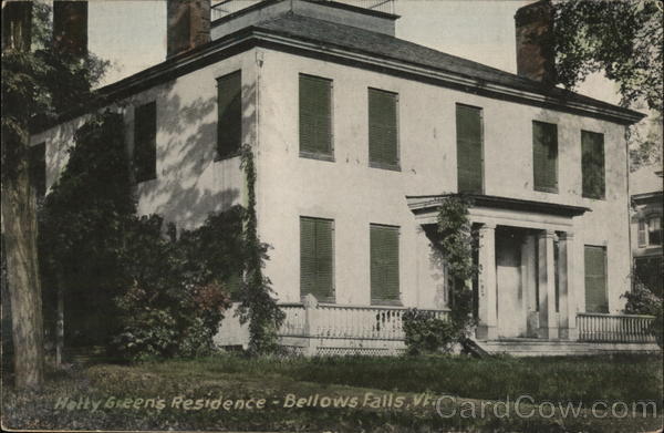 Hetty Green's Residence - Bellow Falls, Vt Bellows Falls, VT Postcard