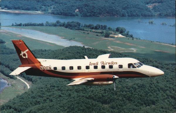 Iowa Airways Aircraft Postcard