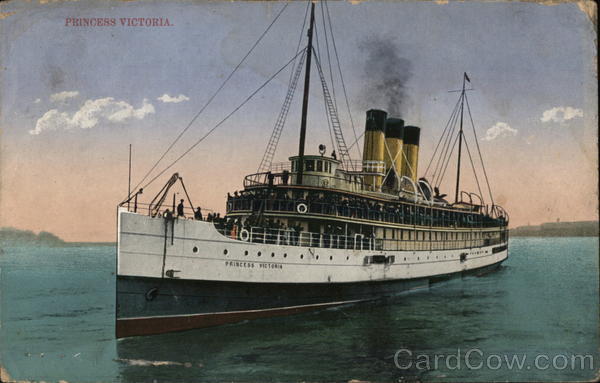 Princess Victoria Steamers Postcard