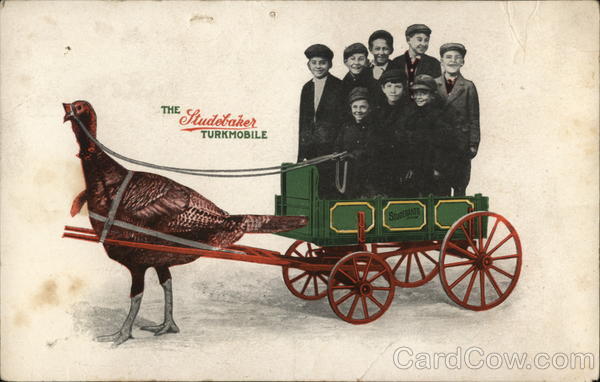 The Studebaker Turkmobile Advertising Postcard