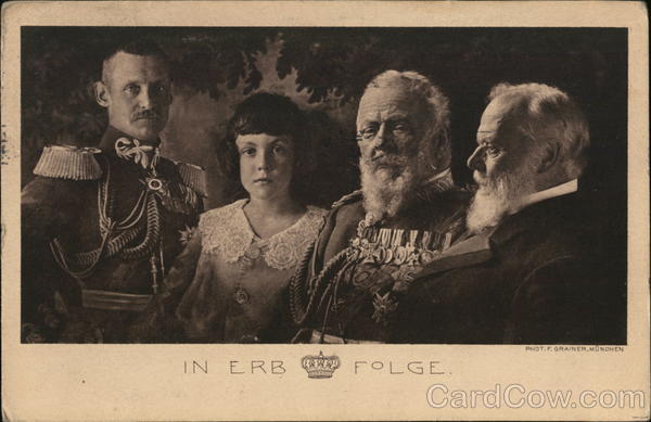 Succession of German Royalty Postcard