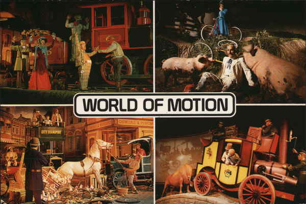 World of Motion Disney Postcard