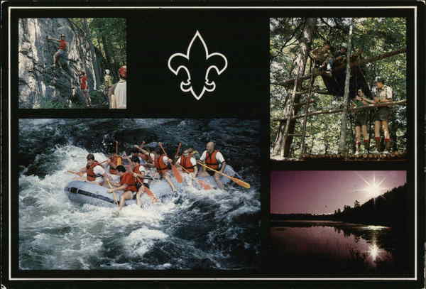 The Great Outdoor Adventure Boy Scouts Postcard