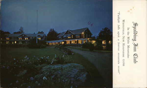 Spalding Inn Club Whitefield, NH Postcard