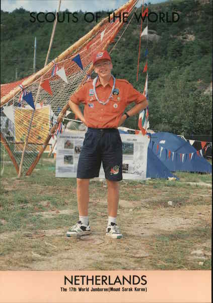 1991 Scouts of the World: Netherlands Benelux Countries Postcard