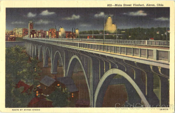 Royalty Free Image - Main Street Viaduct Akron, OH