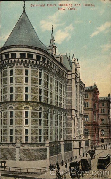 Criminal Court Building and Tombs New York, NY Postcard
