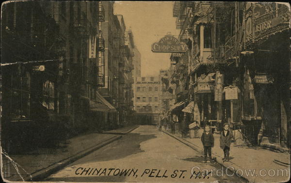 Chinatown, Pell St. New York, NY Postcard