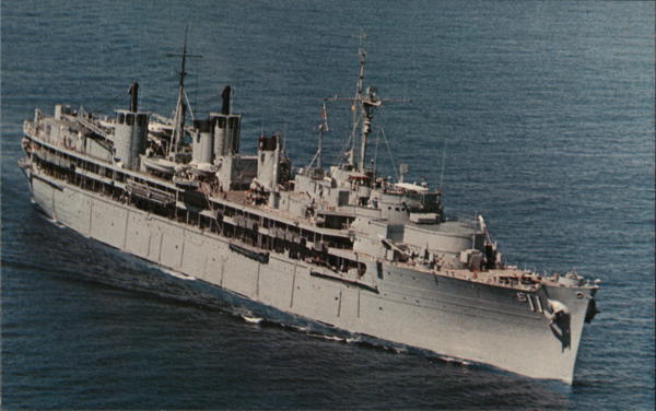 U.S.S. Fulton Ships Postcard