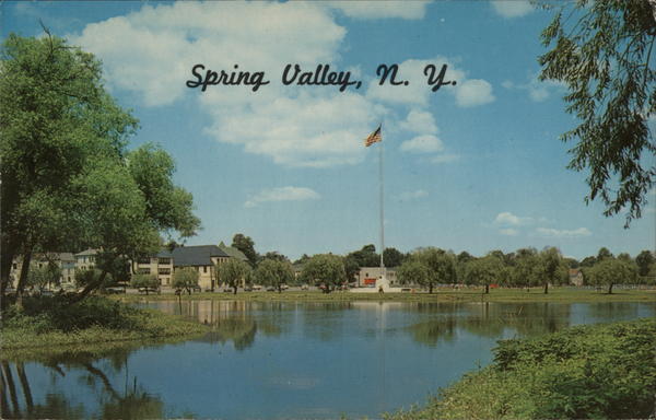 Memorial Park Spring Valley, NY Postcard