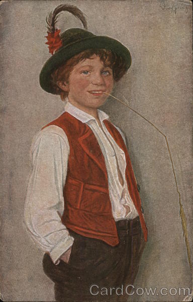 Child with Straw "The village prince" Children