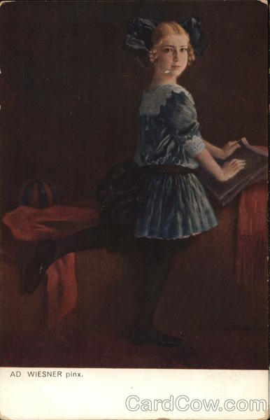Painting of a Young Girl Children