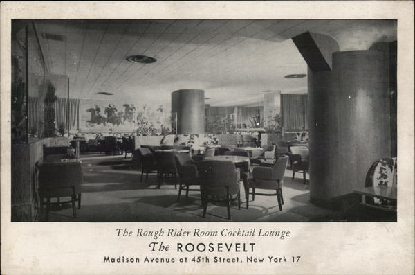 The Rough Rider Room Cocktail Lounge New York, NY Postcard
