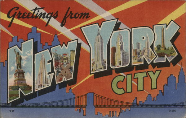 Greetings from New York City Postcard