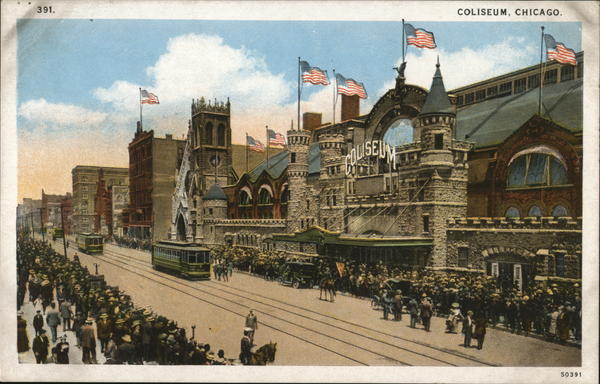 Coliseum Chicago, IL Postcard
